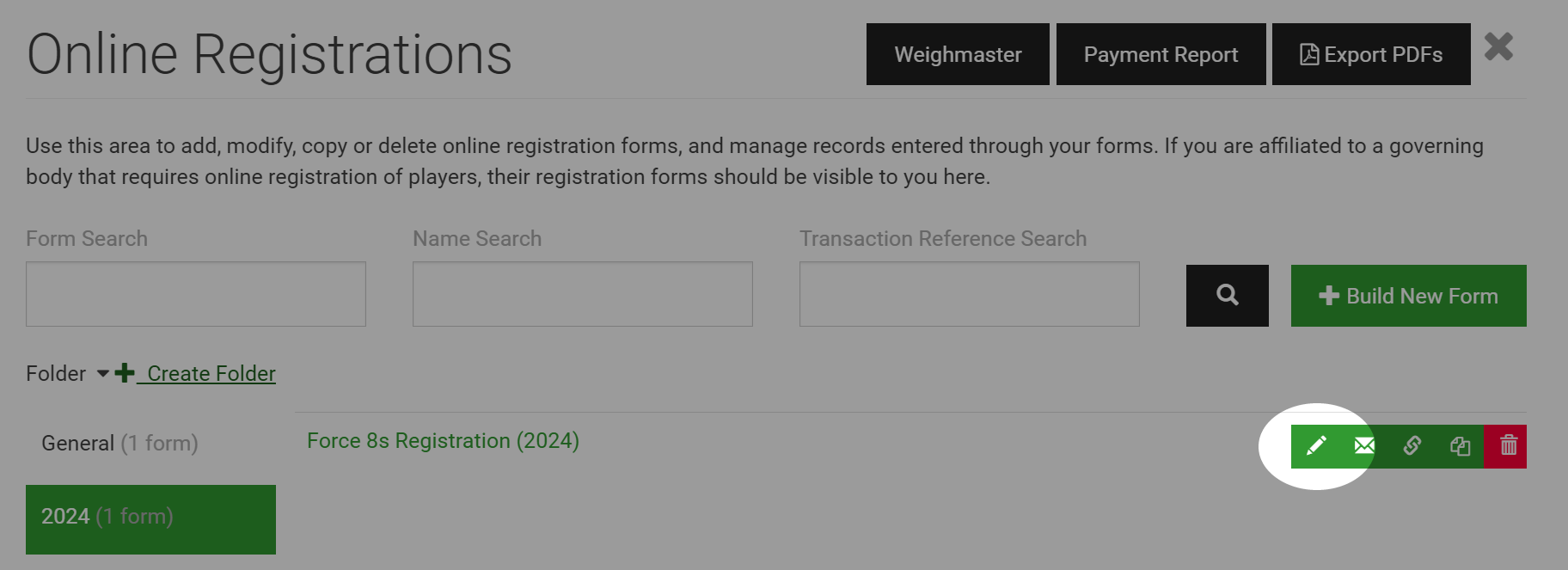 Building & Editing a Form – Sporty Online Support Centre