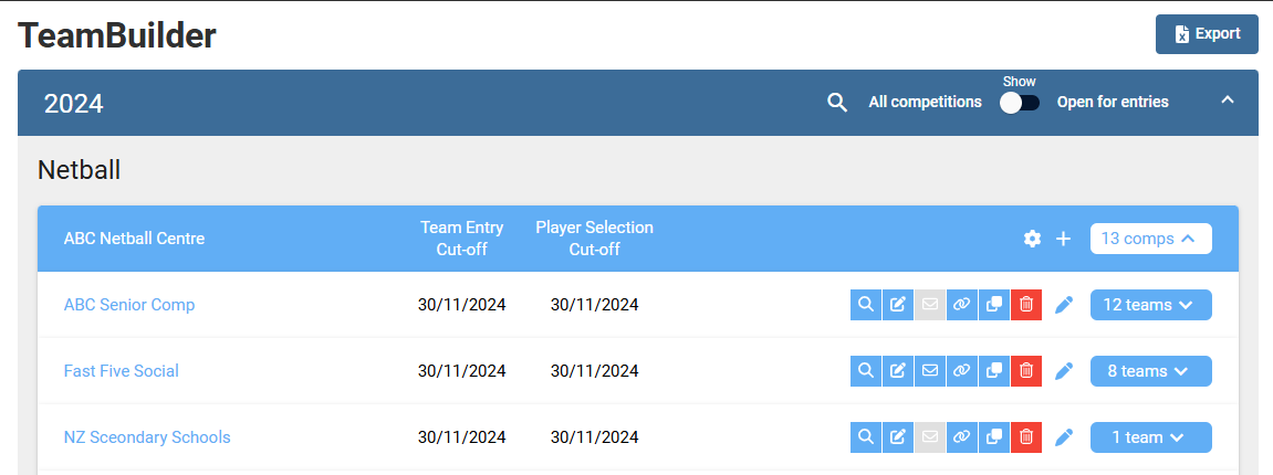 TeamBuilder: About TeamBuilder - For Competition Organisers – Sporty ...