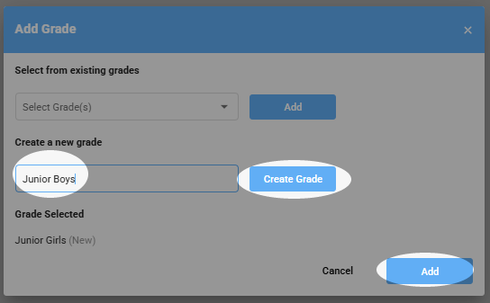 TeamBuilder: Grade Attributes - For Competition Organisers – Sporty ...