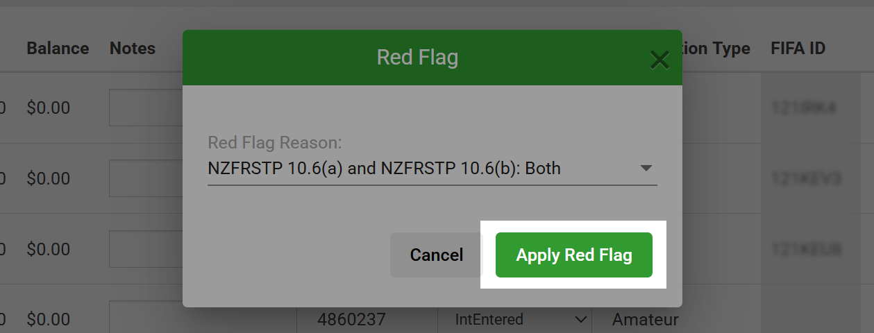 Red Flagging Football and Futsal Players – Sporty Online Support Centre
