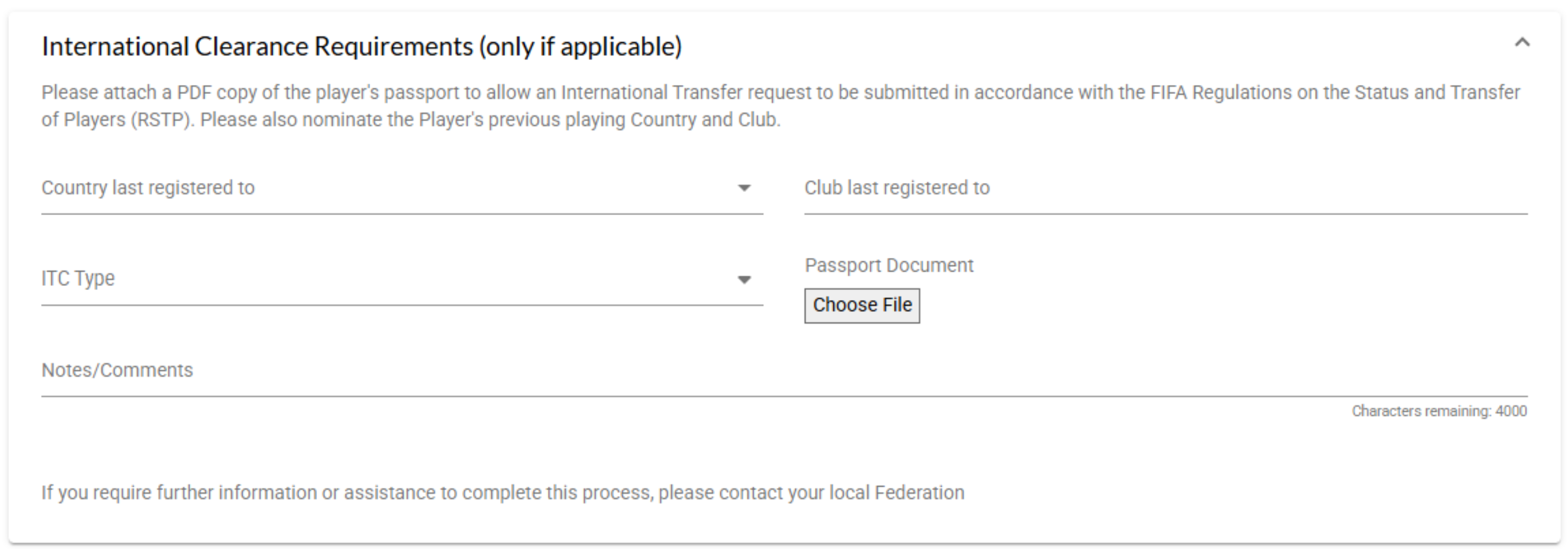 International Transfer (ITC) Requirements for Football Players – Sporty ...